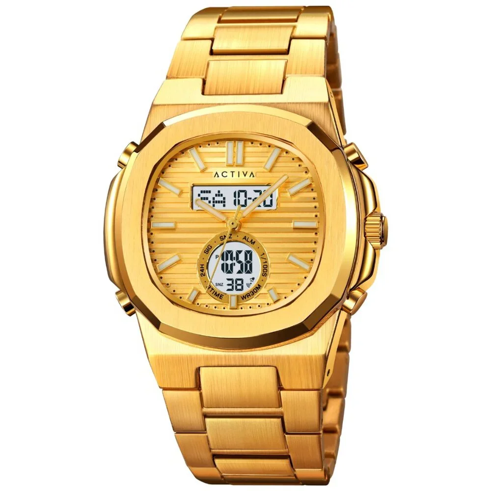 Invicta | Accessories | Activa X Invicta Orion Anidigital Mens Gold ...
